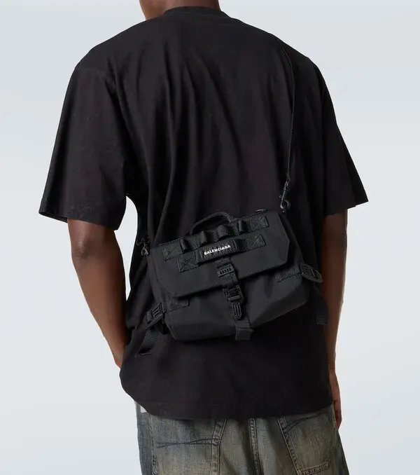 Balenciaga Messenger Bag With Top Handle And Buckle Fastening