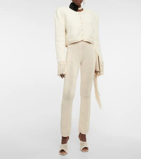 Magda Butrym Crochet High-rise Slim Pants