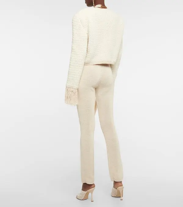 Magda Butrym Crochet High-rise Slim Pants