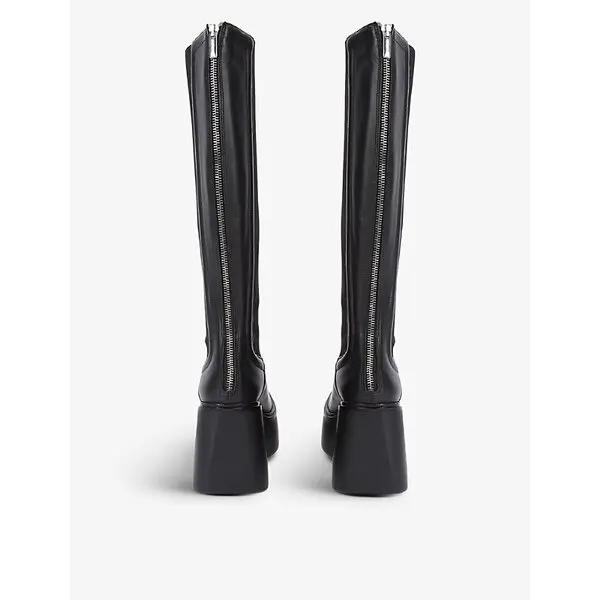 Kurt Geiger Stately Chunky-sole Leather Knee-high Boots