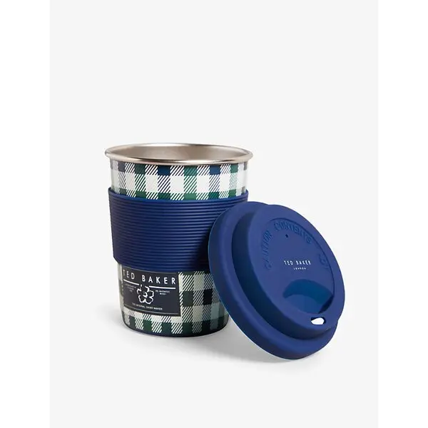 Ted Baker London Checked Stainless-steel Travel Cup 230ml