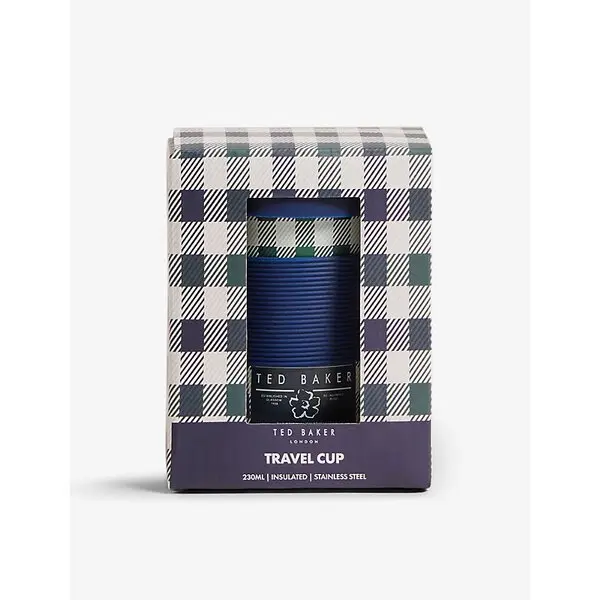 Ted Baker London Checked Stainless-steel Travel Cup 230ml