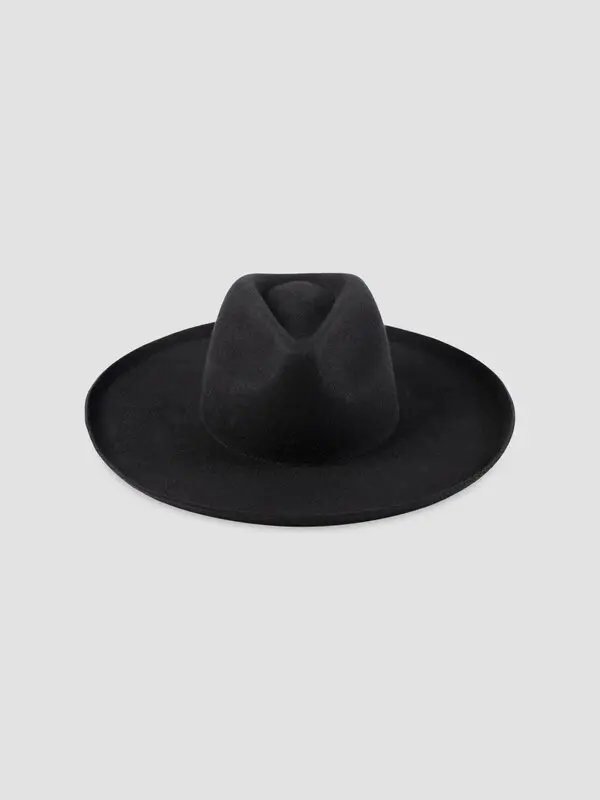 Lack Of Color The Melodic Wool Fedora - Black