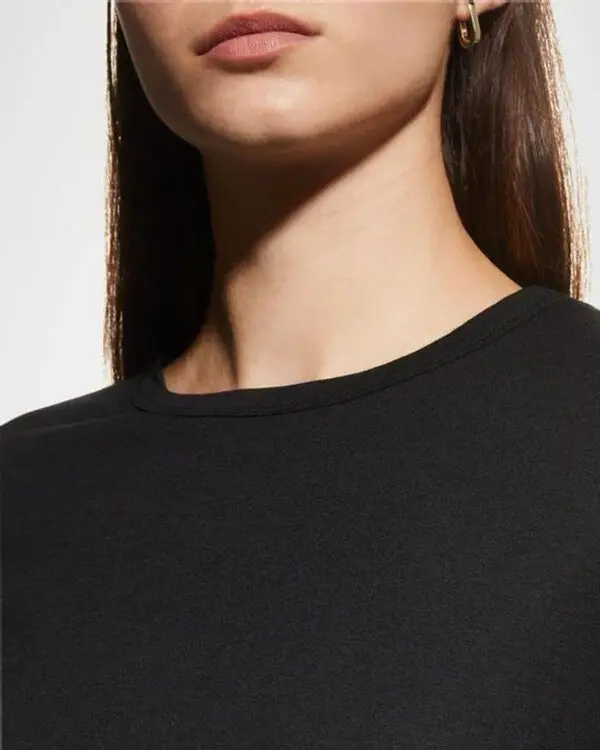 Majestic Filatures Lyocell Cotton Crewneck Tee - Noir