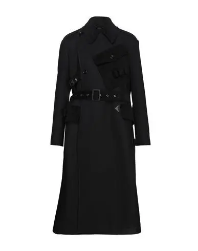 Dolce & Gabbana Coat In Virgin Wool, Cotton, And Lambskin