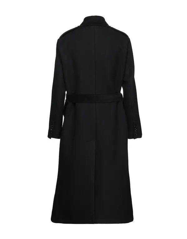 Dolce & Gabbana Coat In Virgin Wool, Cotton, And Lambskin