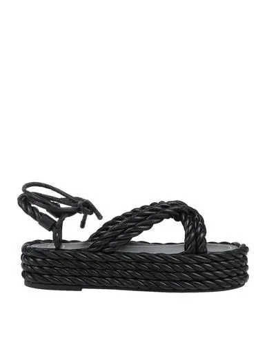 Valentino Garavani Leather Flatform Sandals