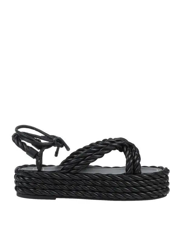 Valentino Garavani Leather Flatform Sandals
