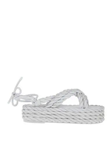 Valentino Garavani Leather Flatform Sandals - White
