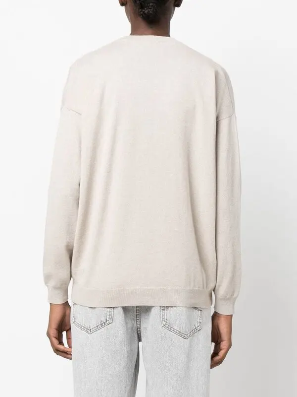 Brunello Cucinelli Bead-detail V-neck Jumper