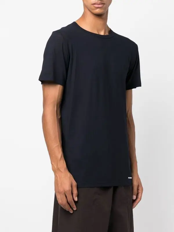 JIL SANDER Crew-neck Fitted T-shirt - Blue