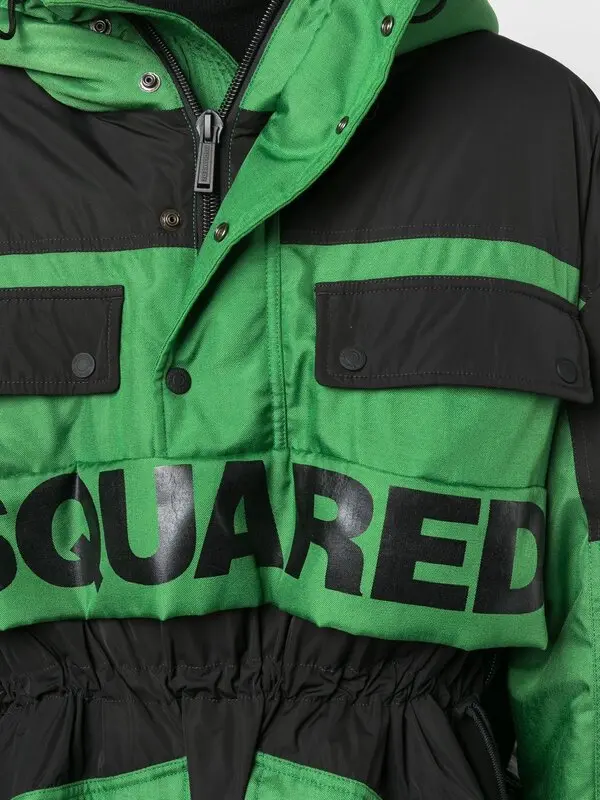 Dsquared2 Logo Print Padded Coat