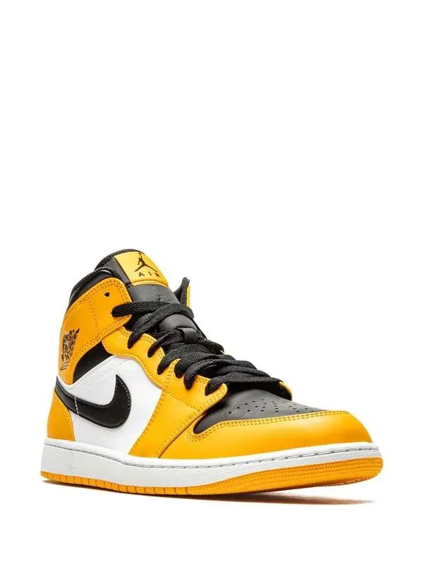 JORDAN Air 1 Mid Taxi Sneakers - Yellow