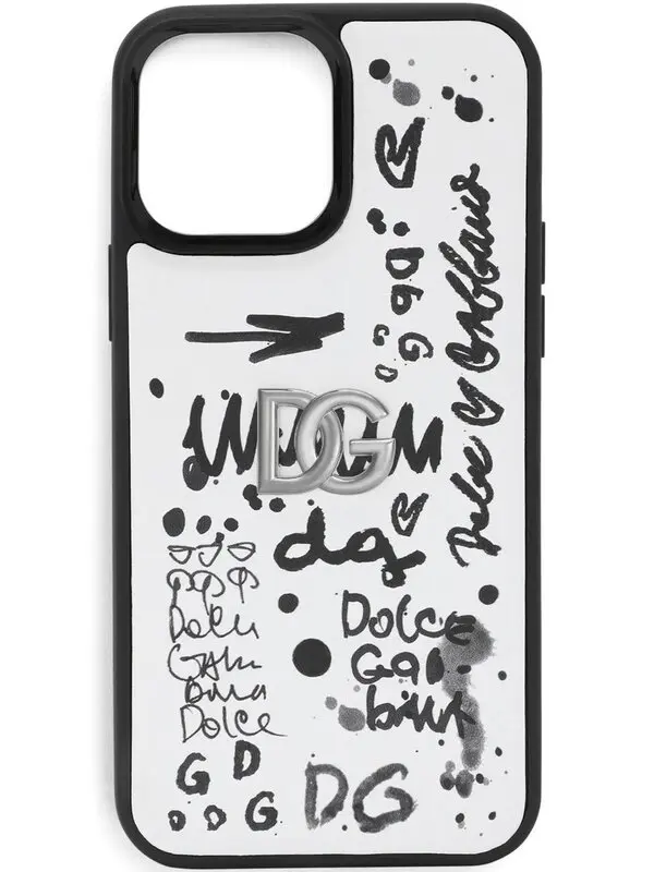 Dolce & Gabbana Graffiti-print Iphone 13 Pro Max Case - White