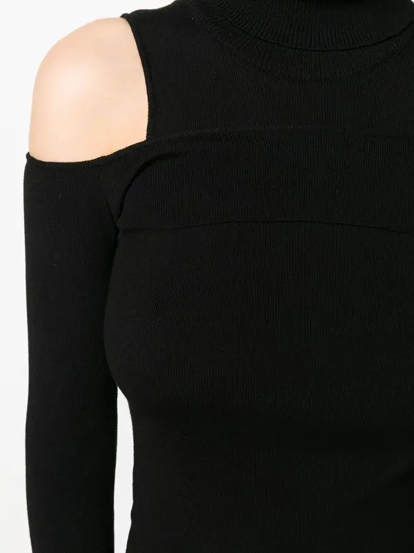 Costume National Cut-out Knit Mini Dress