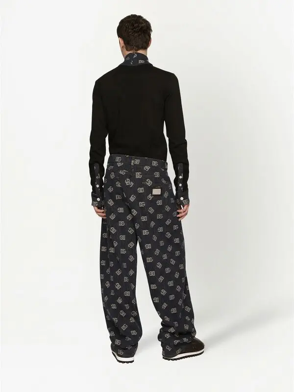 Dolce & Gabbana Dg Jacquard Long-sleeve Shirt