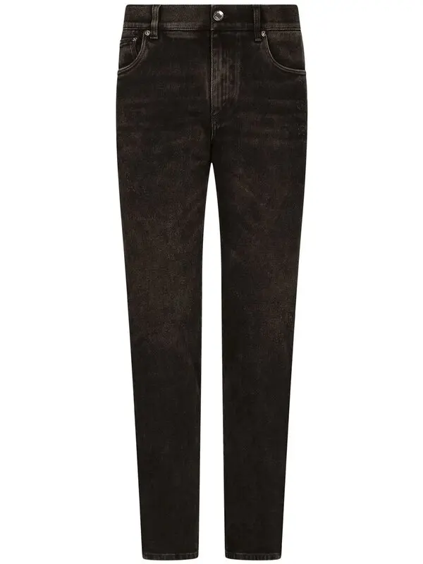 Dolce & Gabbana Graffiti Print Skinny Jeans