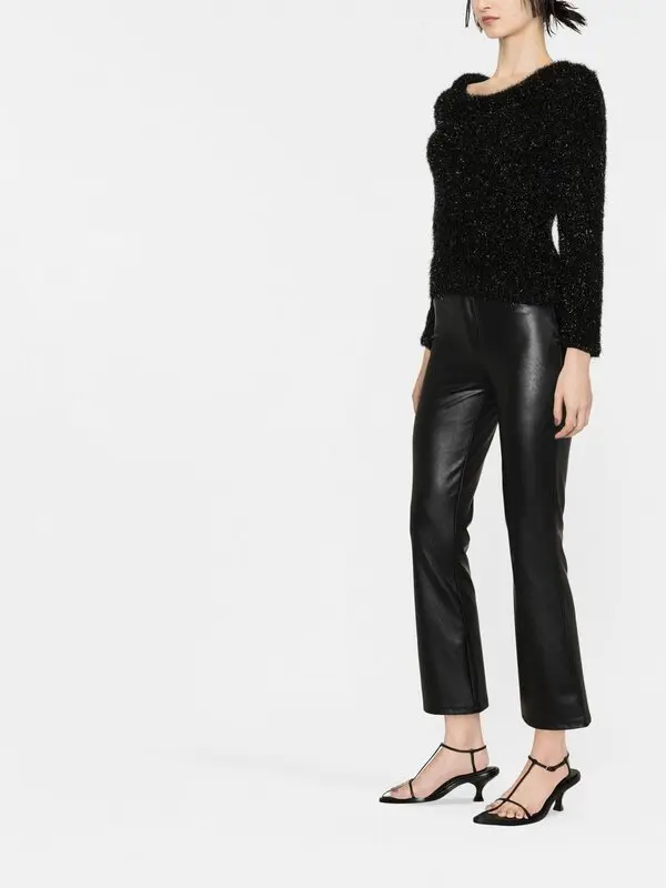 Alberta Ferretti Long-sleeve Knitted Jumper - Black
