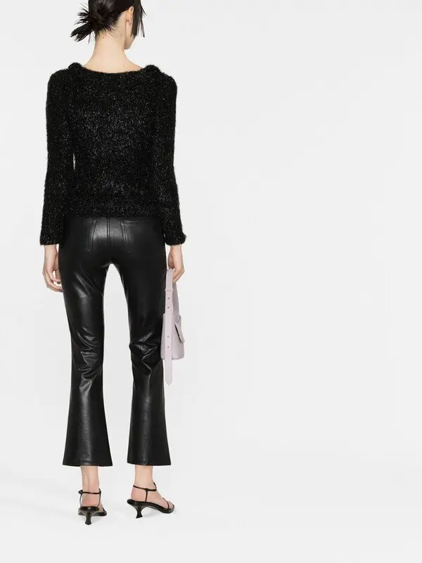 Alberta Ferretti Long-sleeve Knitted Jumper - Black