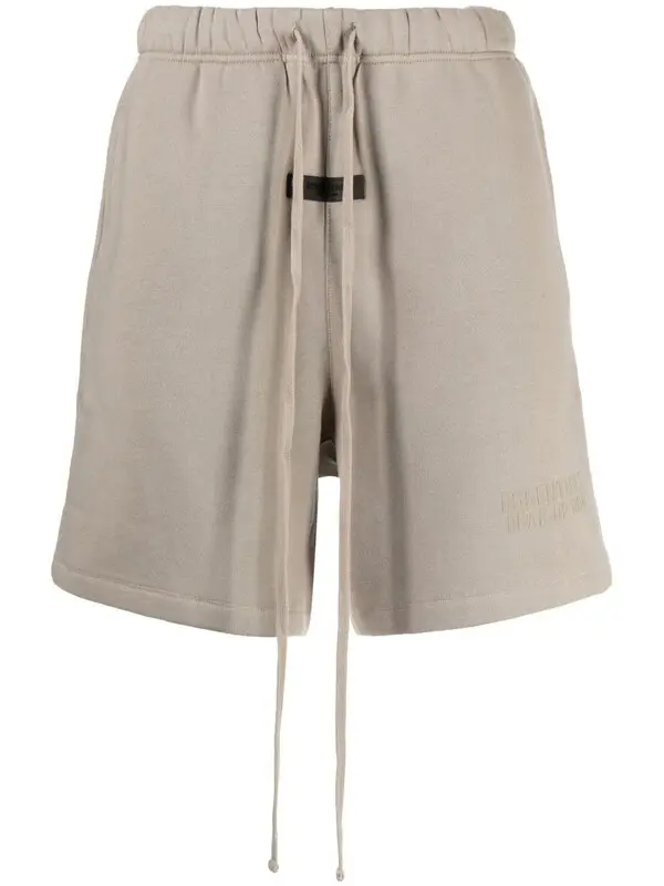 Fear Of God Solid-color Track Shorts - Grey
