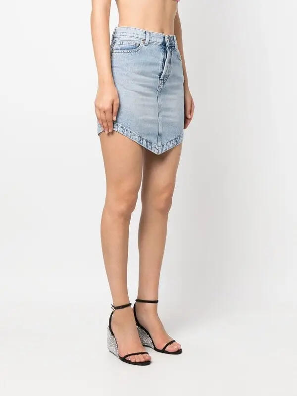 Alexandre Vauthier High-waisted Denim Skirt - Blue