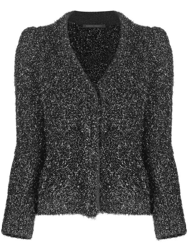 Alberta Ferretti Metallic Knitted Jacket