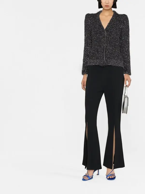 Alberta Ferretti Metallic Knitted Jacket