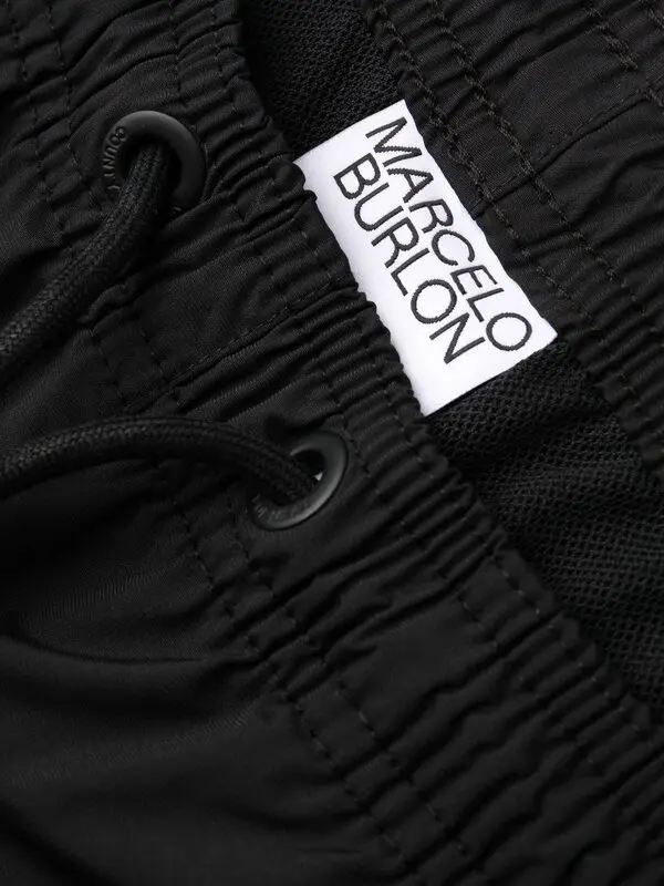 COUNTY OF MILAN Knee-length Swim Shorts - Black