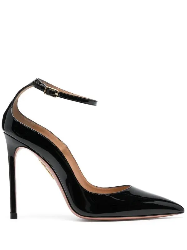 AQUAZZURA Love Affair 105mm Ankle Strap Pumps