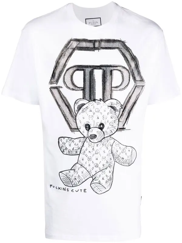 Philipp Plein Rhinestone-embellished T-shirt - White