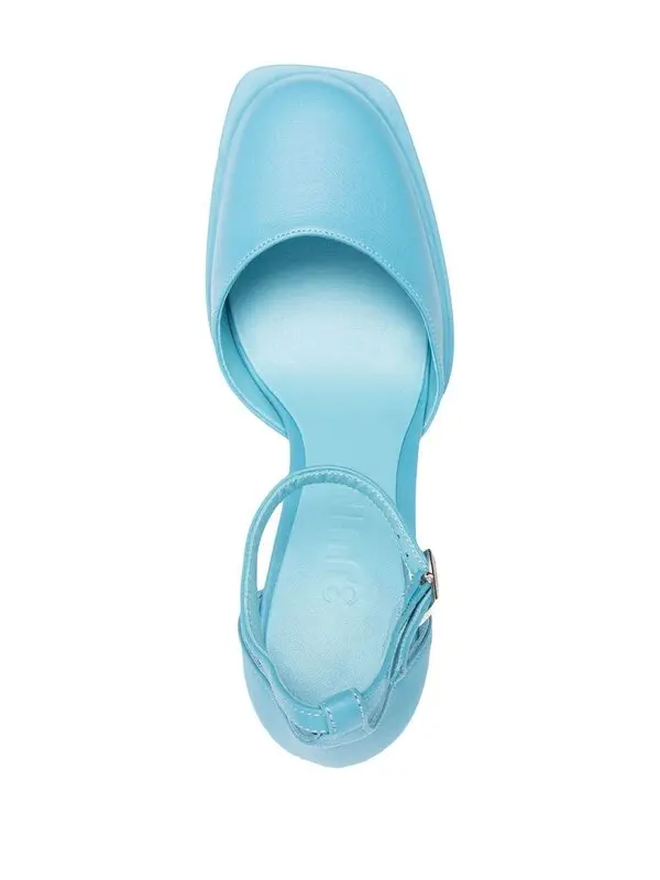 3JUIN Platform-sole 90mm Pumps - Blue