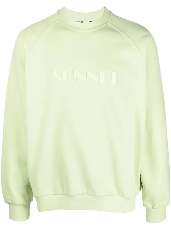 Sunnei Embroidered Logo Sweatshirt - Green