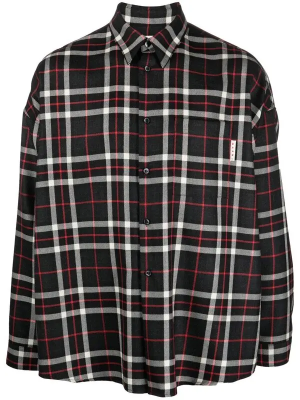 Marni Tartan Button-down Shirt