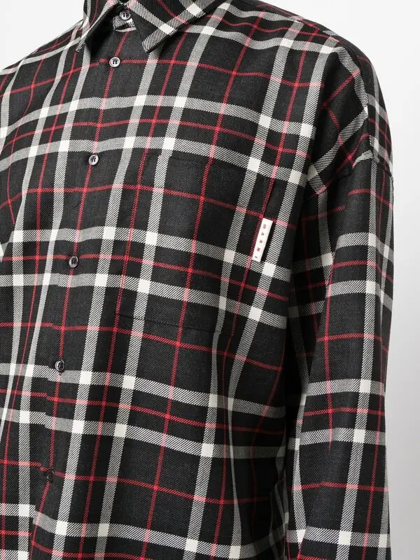 Marni Tartan Button-down Shirt