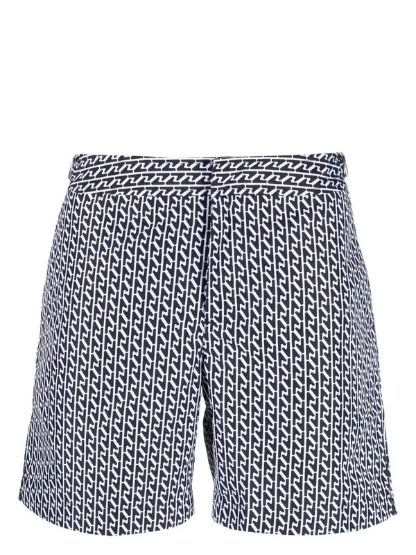 Orlebar Brown Bulldog Swim Shorts All-over Graphic Print