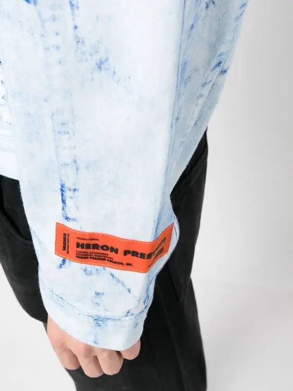 Heron Preston Overdyed Button-up Shirt Jacket