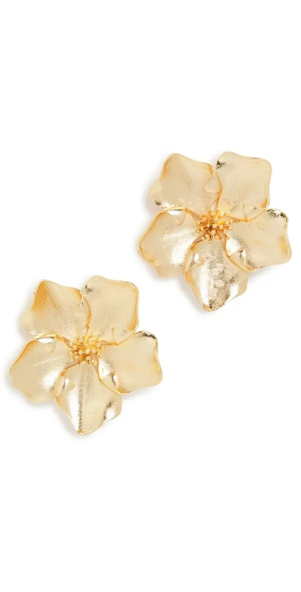 Shashi Iys Stud Earrings - Gold