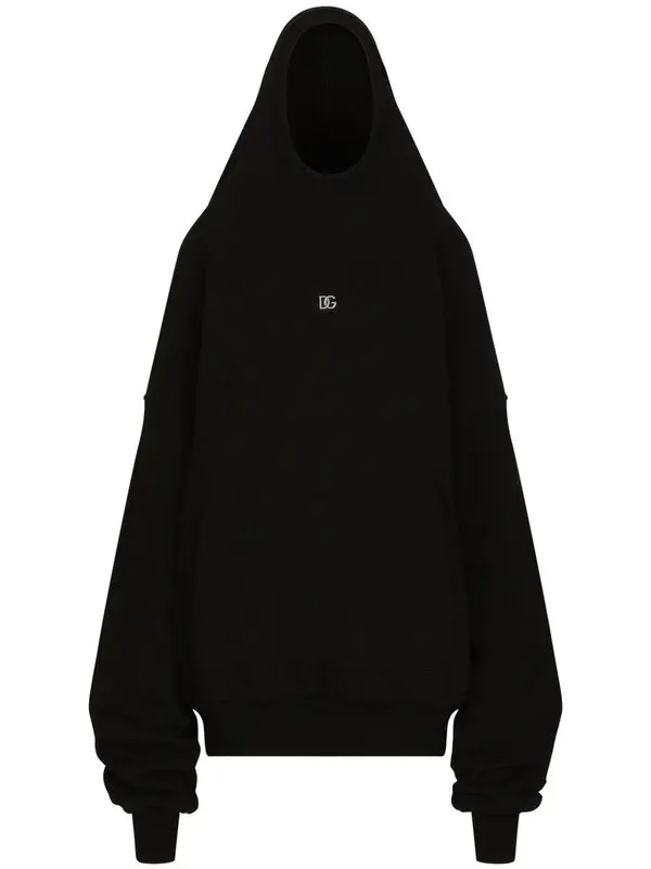 Dolce & Gabbana Logo Plaque Oversized Hoodie