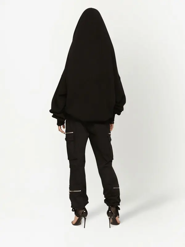 Dolce & Gabbana Logo Plaque Oversized Hoodie
