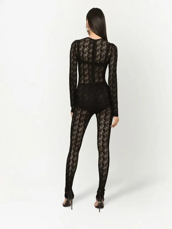 Dolce & Gabbana Semi-sheer Lace Jumpsuit