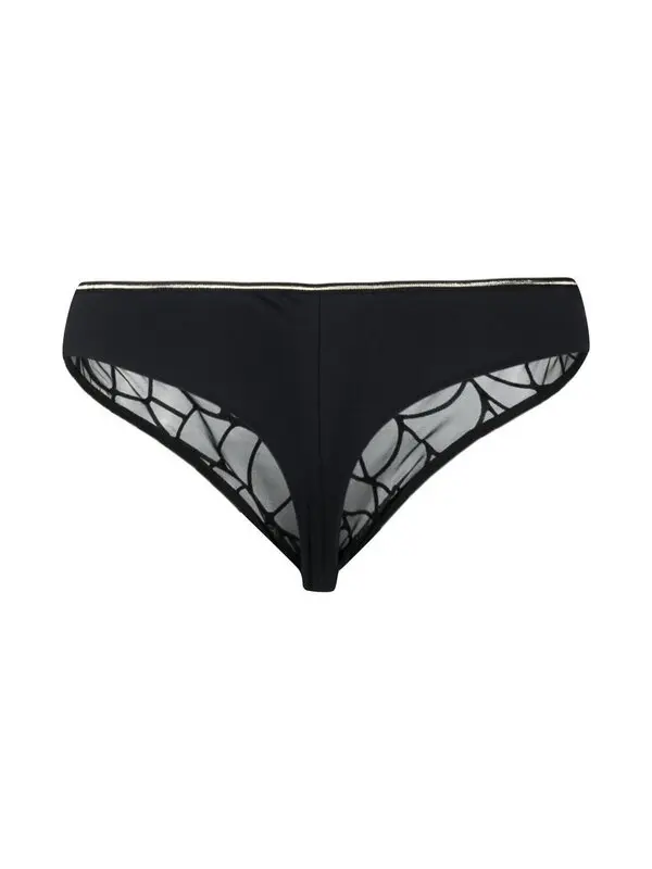 Marlies Dekkers The Adventuress Embroidered Sheer Thong