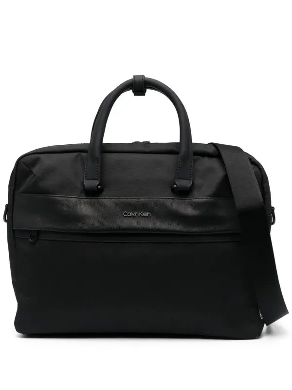 Calvin Klein Logo-detail Laptop Bag - Black