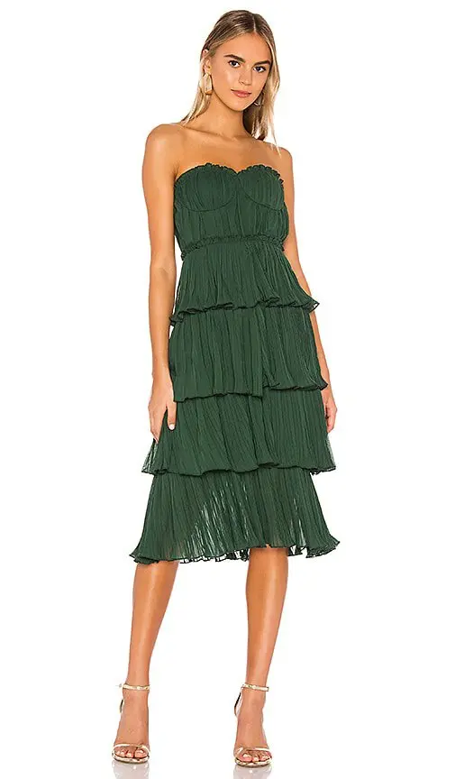 LOVERS AND FRIENDS Alex Midi Dress