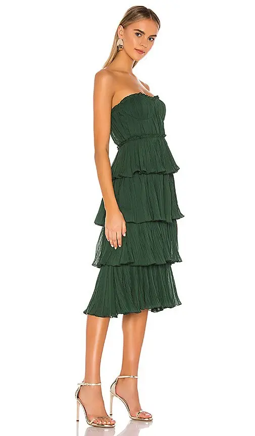 LOVERS AND FRIENDS Alex Midi Dress