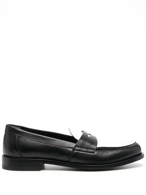 SCAROSSO Two-tone Loafers - Black