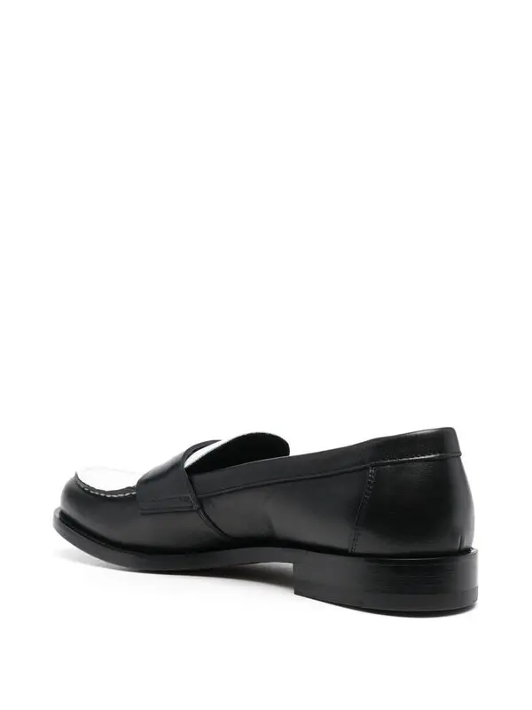 SCAROSSO Two-tone Loafers - Black