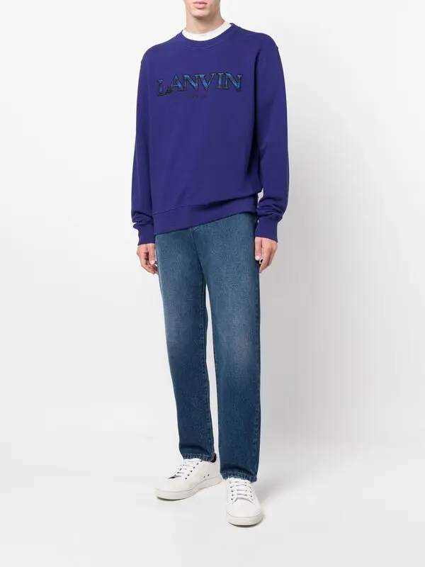 LANVIN Embroidered Logo Sweatshirt