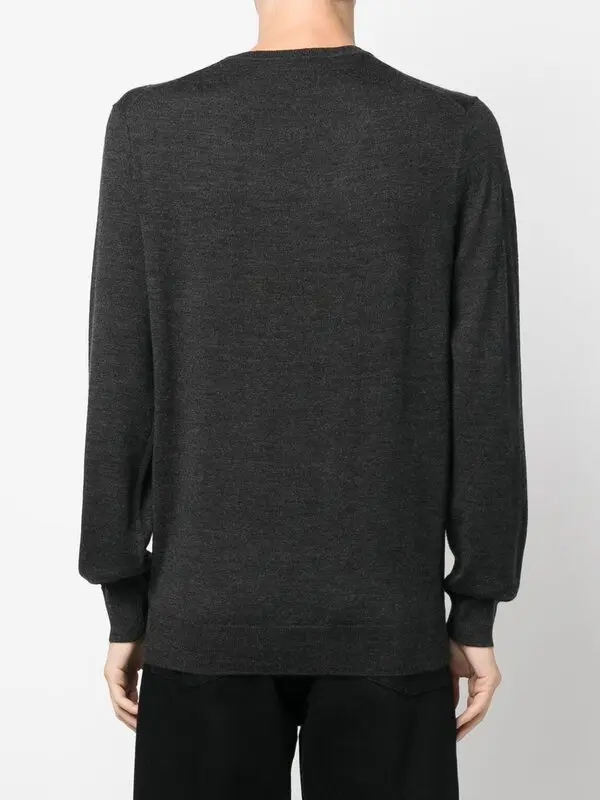 Polo Ralph Lauren Embroidered Knit Jumper - Grey