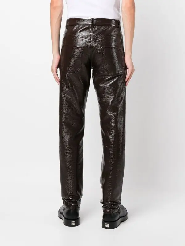 COURREGES High-shine Tapered Trousers