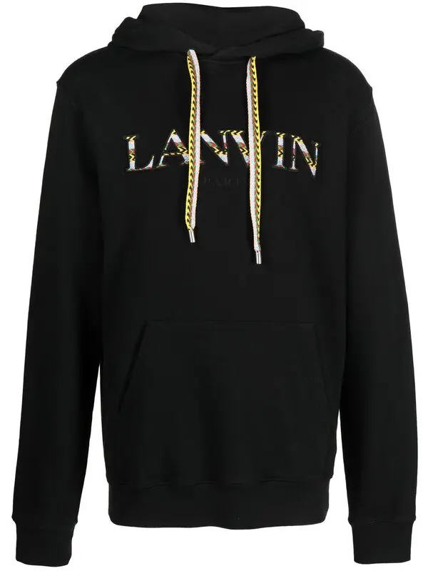 LANVIN Embroidered Logo Hoodie